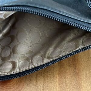 Coach | Bags | Coach Black Leather Wristlet | Poshmark
